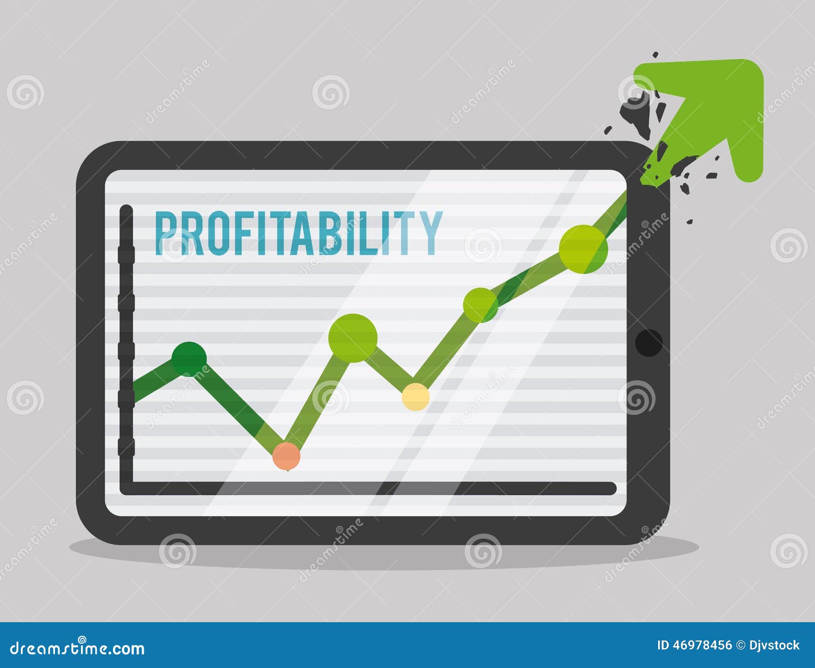 Profit design stock vector. Illustration of chart, increase - 46978456