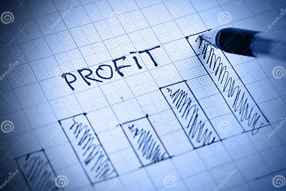 Profit diagram stock image. Image of drawing, graphic - 14992957