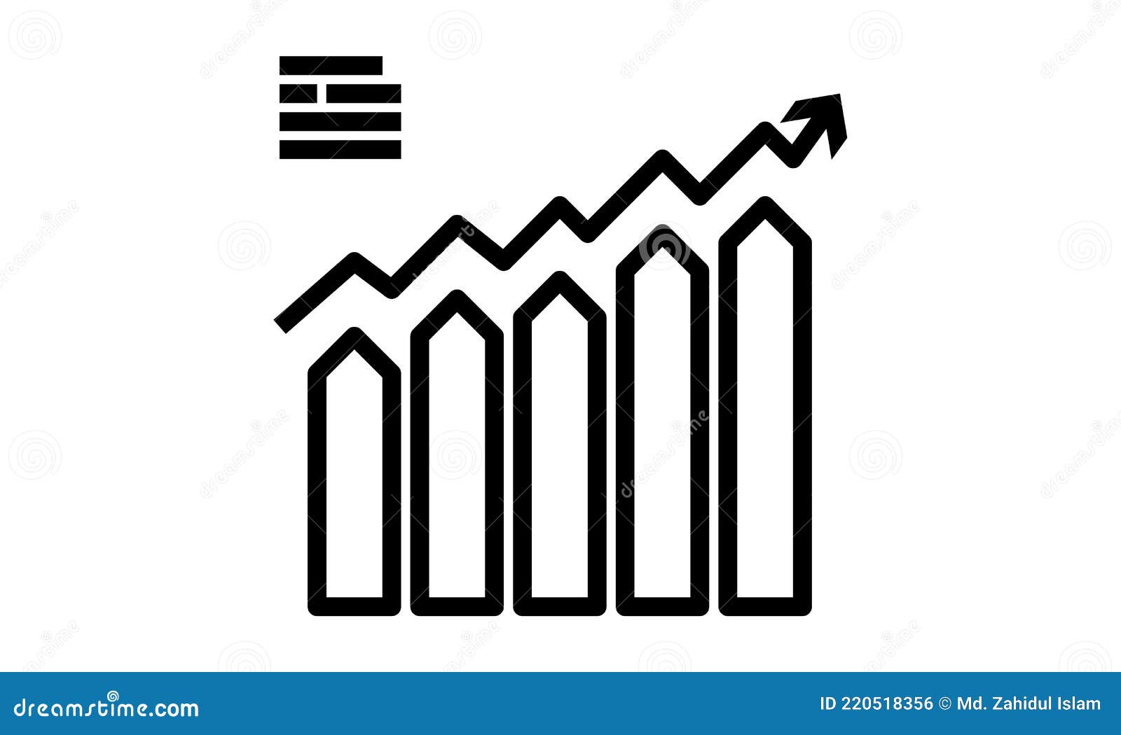 Profit Growing Icon. Isolated Vector Icon. Progress Bar. Growing Graph ... Profit Growing Icon. Isolated Vector Icon. Progress Bar. Growing Graph ...