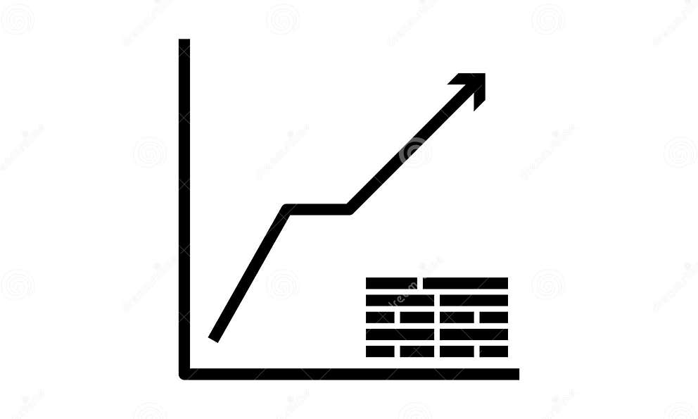 Profit Growing Icon. Isolated Vector Icon. Progress Bar. Growing Graph ... Profit Growing Icon. Isolated Vector Icon. Progress Bar. Growing Graph ...