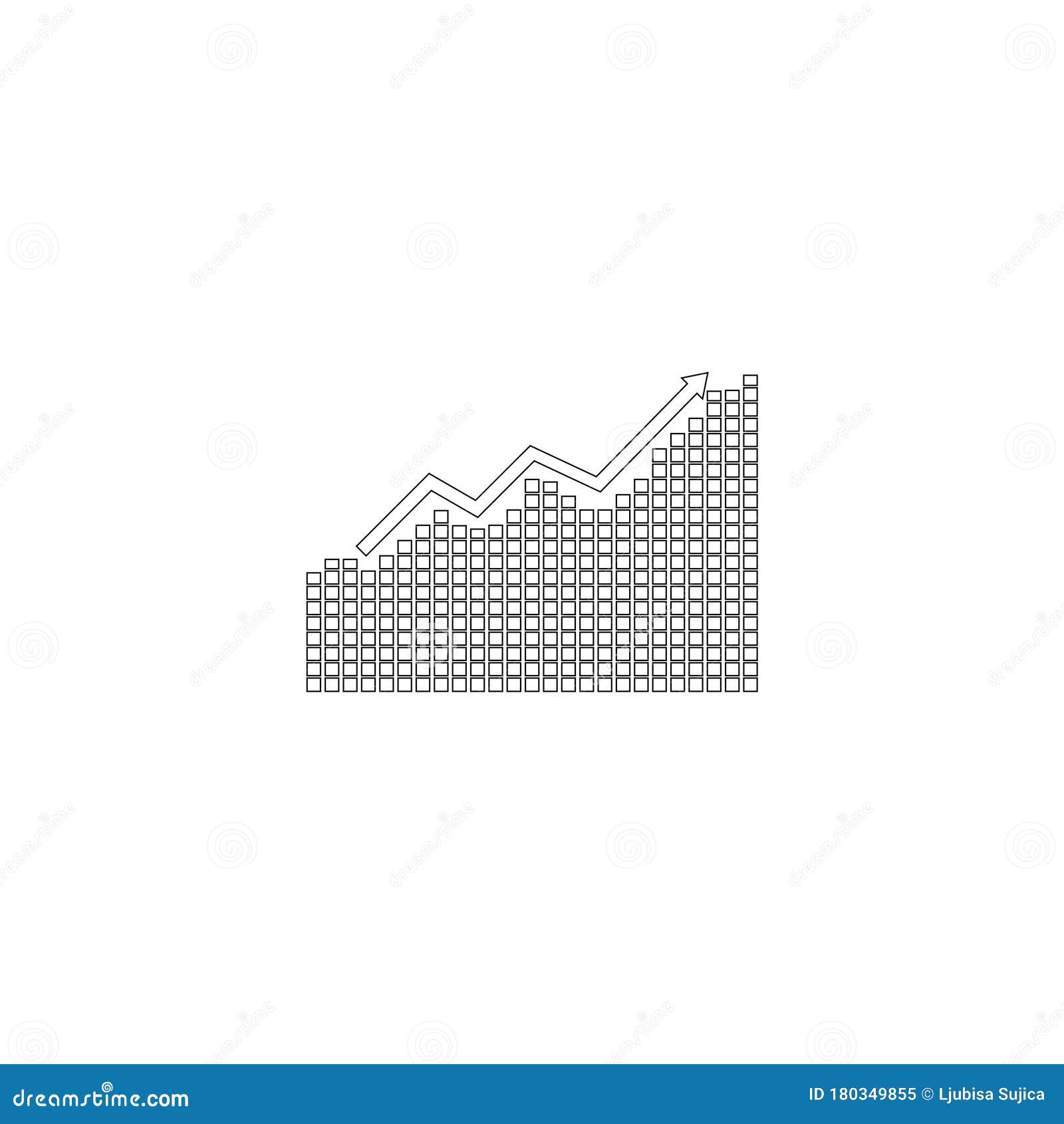 Profit Growing Icon Isolated on White Background Stock Vector ... Profit Growing Icon Isolated on White Background Stock Vector ...
