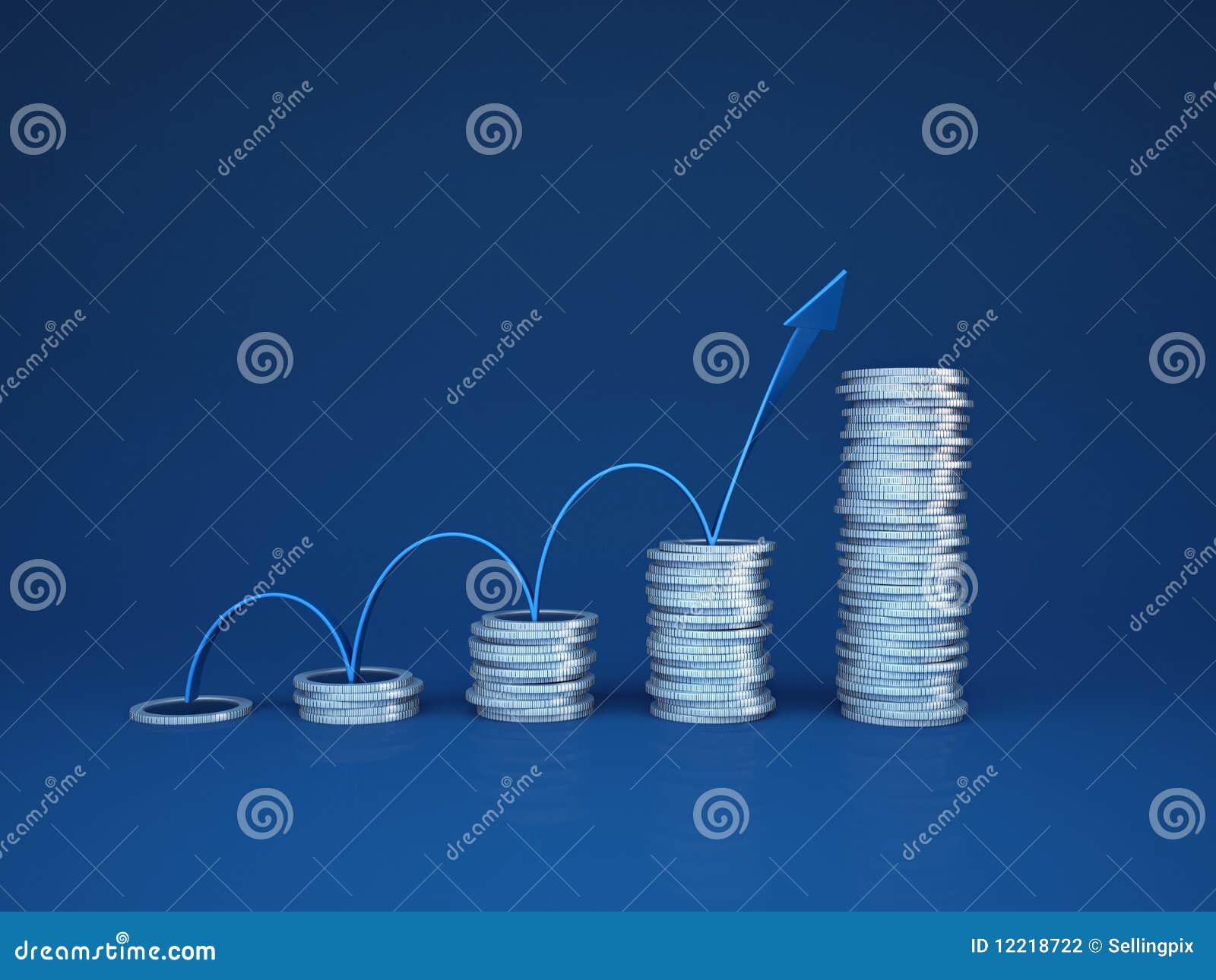 Profit growth stock illustration. Illustration of report - 12218722