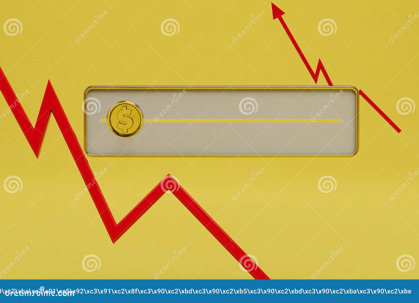 Profit Growth Chart. Arrows Indicating a High Level of Earnings in ...
