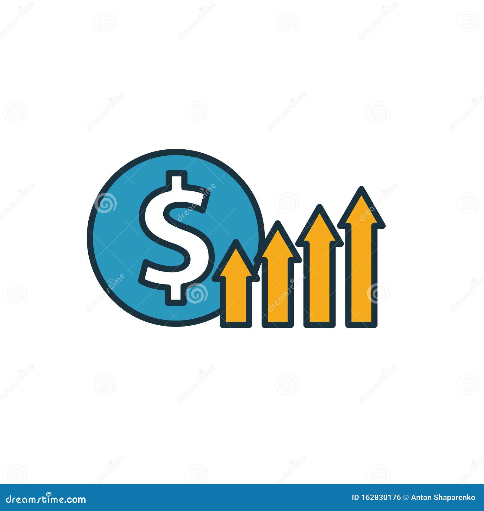 Profit Icon. Simple Element from Startup Icons Collection Stock ...