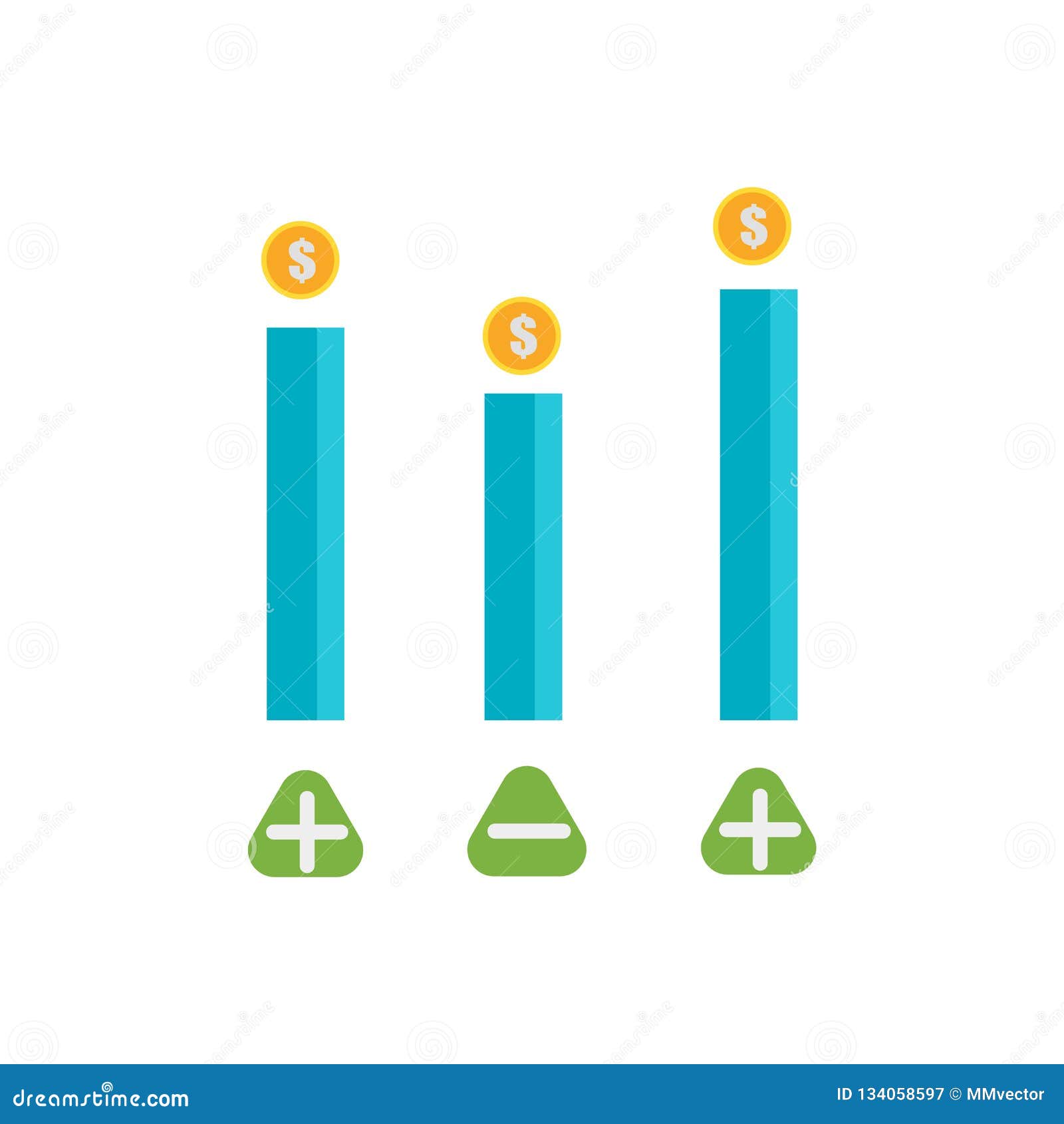 Profit Icon Vector Isolated on White Background, Profit Sign Stock ...