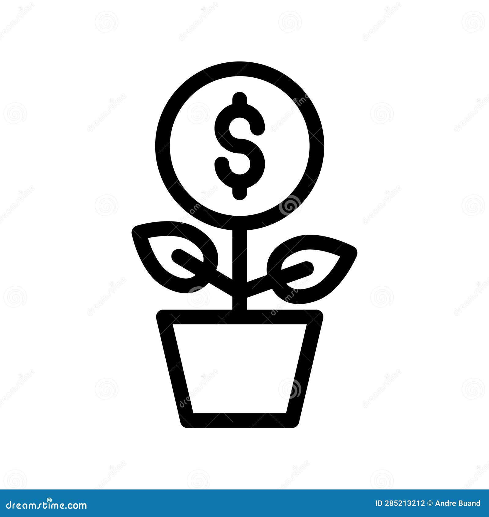 Profit Line Icon Illustration Vector Graphic Stock Vector ...