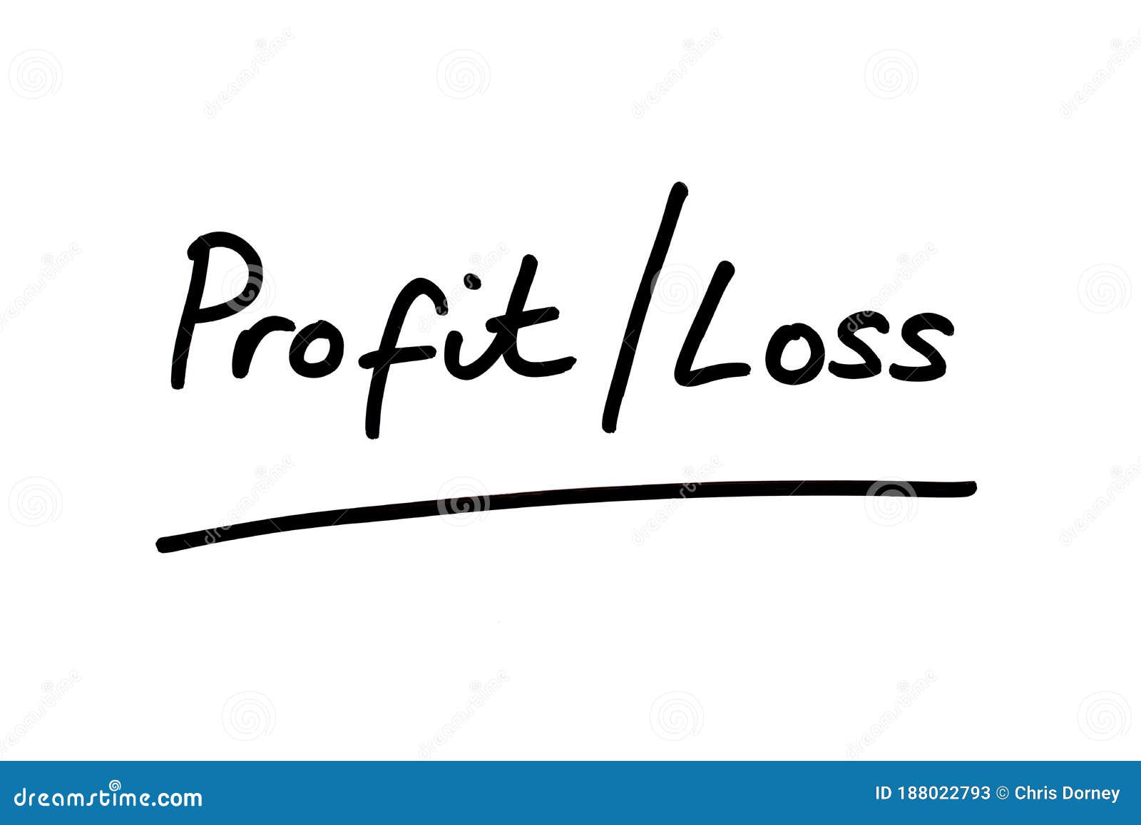 Profit and Loss stock illustration. Illustration of cost - 188022793