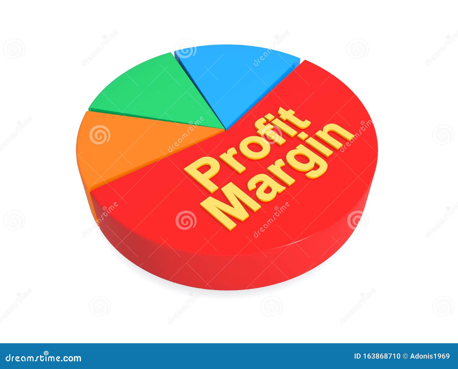 Profit margin graph stock illustration. Illustration of fall - 163868710