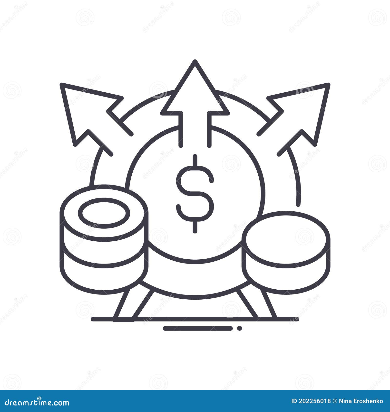 Linear Margin Icon From Marketing Outline Collection. Thin Line Margin ...