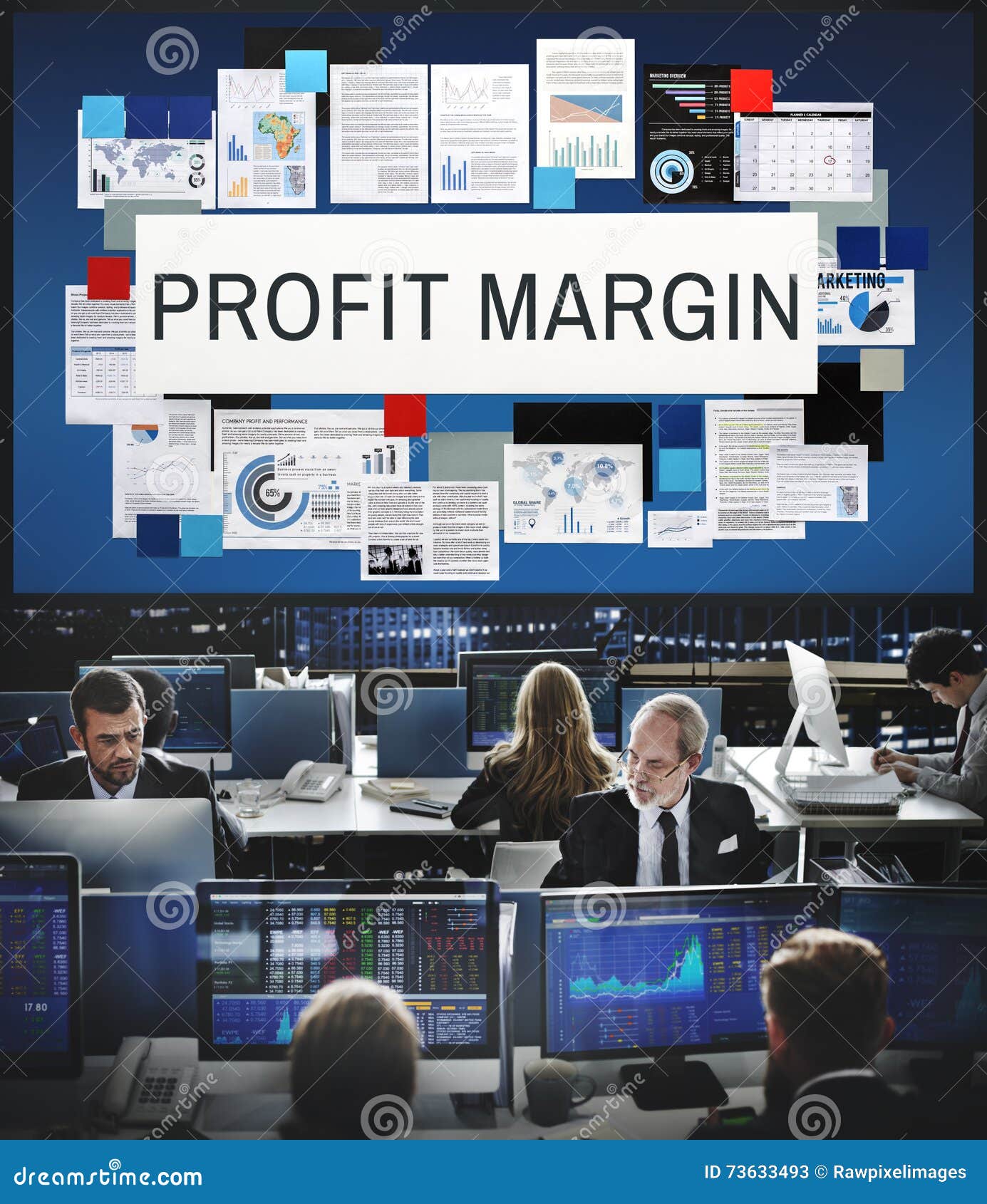 Profit Margin Payments Revenue Budget Concept Stock Image - Image of ...