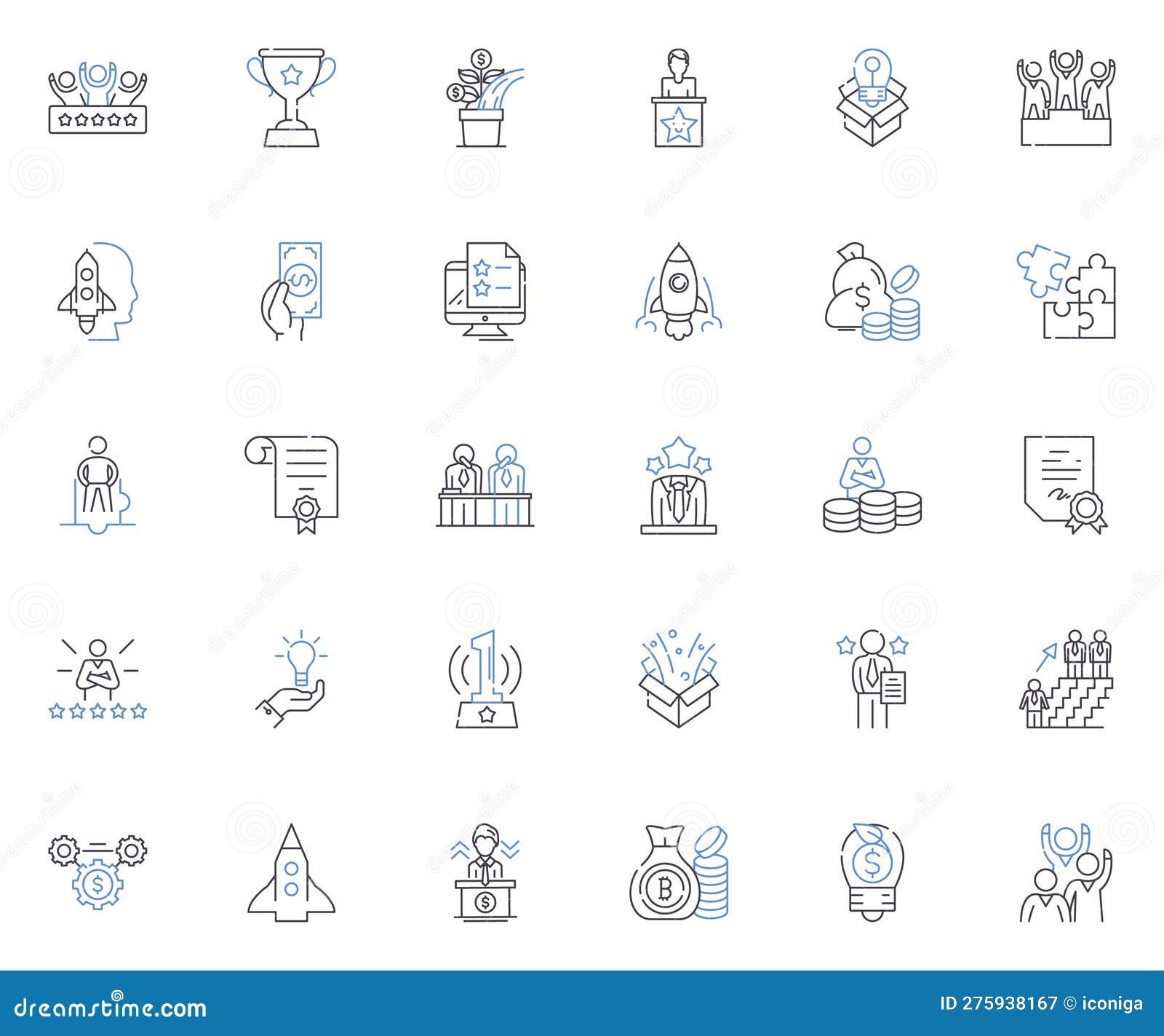 Profit Maximization Linear Icons Set. Efficiency, Expansion ... Profit Maximization Linear Icons Set. Efficiency, Expansion ...