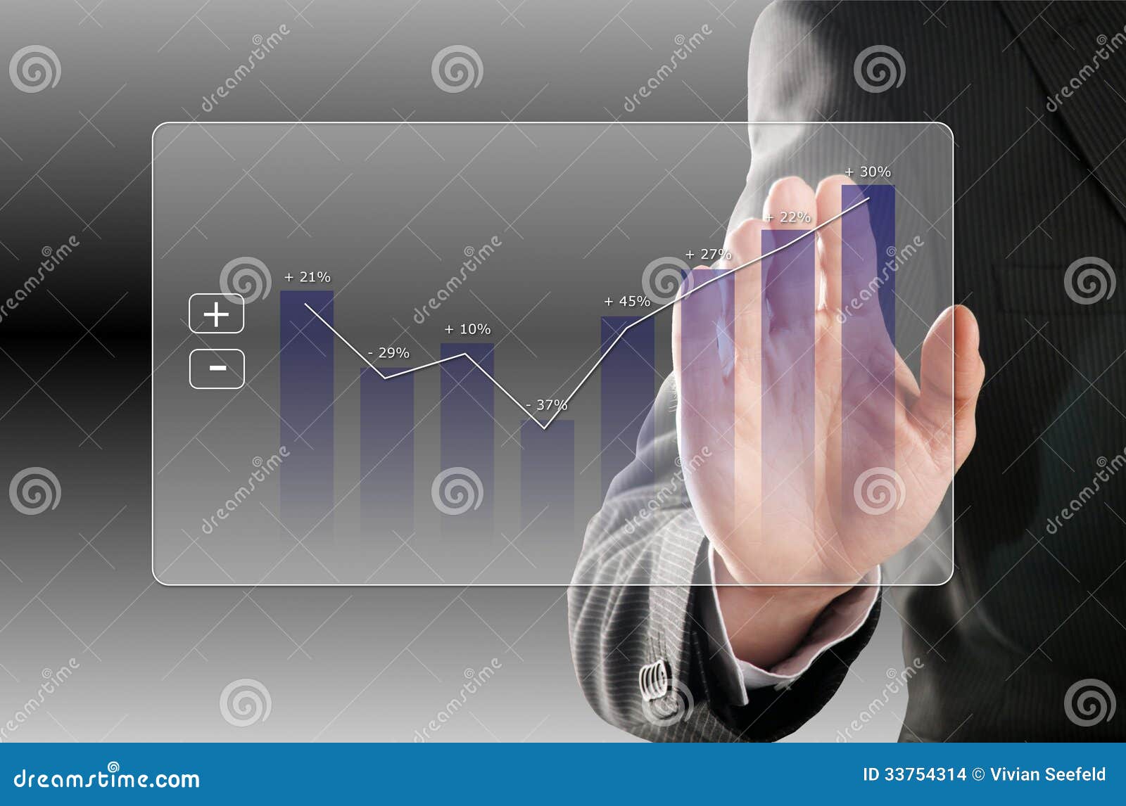 Profit rises stock photo. Image of increase, pointing - 33754314