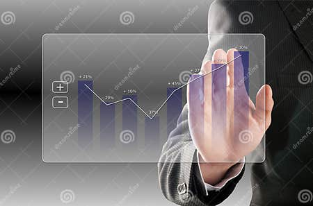 Profit rises stock photo. Image of increase, pointing - 33754314