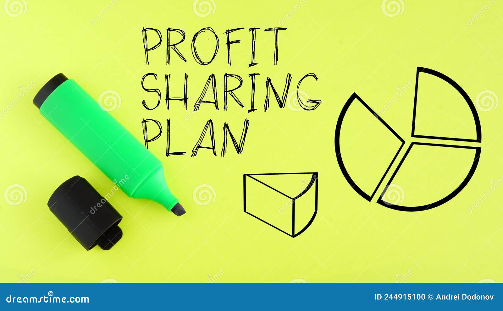 Profit Sharing Plan is Shown on the Photo Using the Text Stock Photo ...
