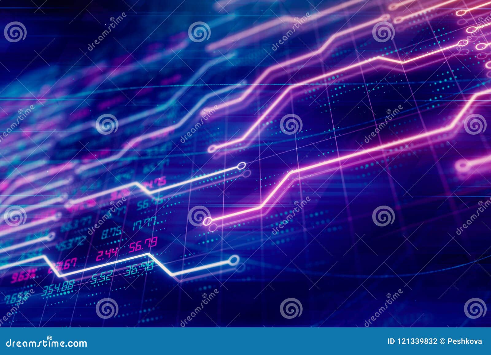 Profit Summary Graph Analysis Stock Illustration - Illustration of ...