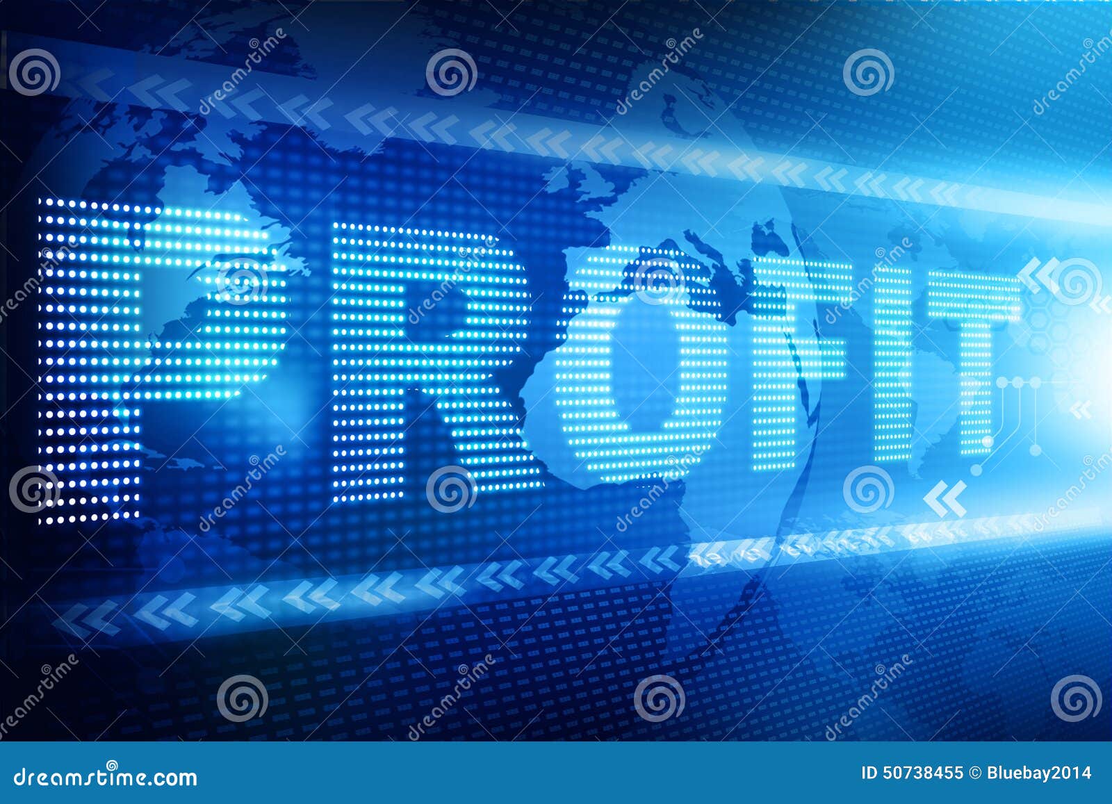 Profit text stock illustration. Illustration of investment - 50738455