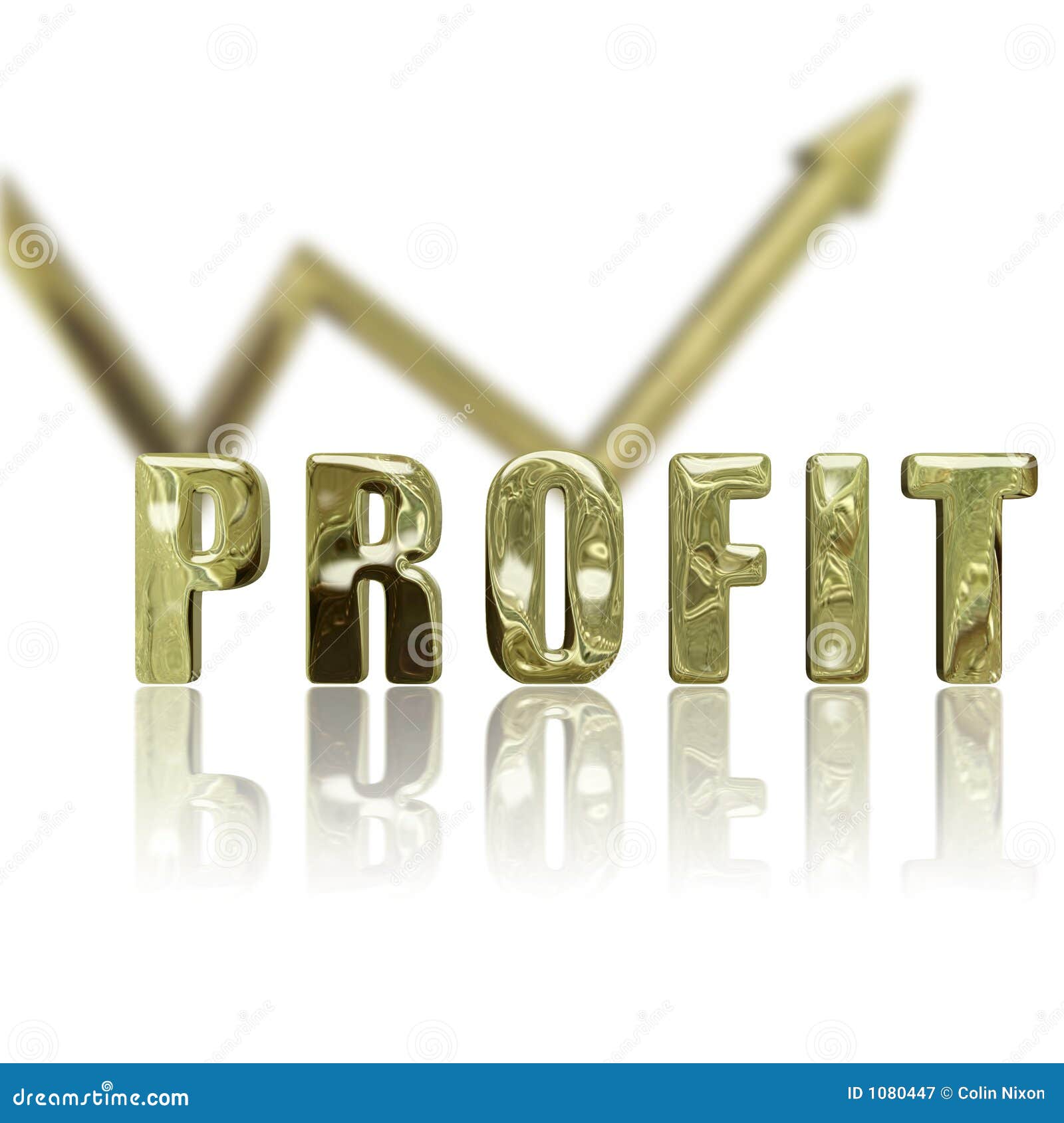 Profit Up & Up stock illustration. Illustration of measure - 1080447