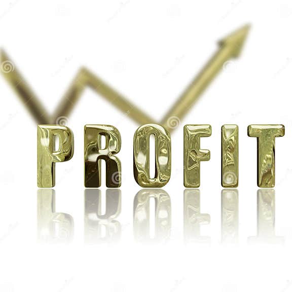 Profit Up & Up stock illustration. Illustration of measure - 1080447