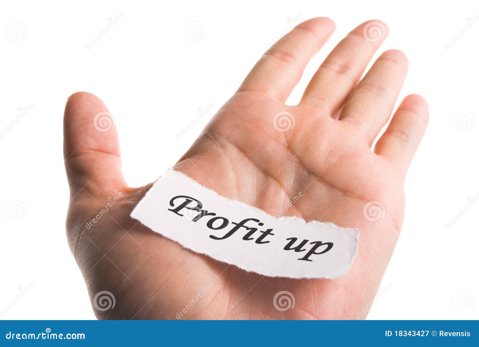Profit up, word in hand stock image. Image of edge, form - 18343427