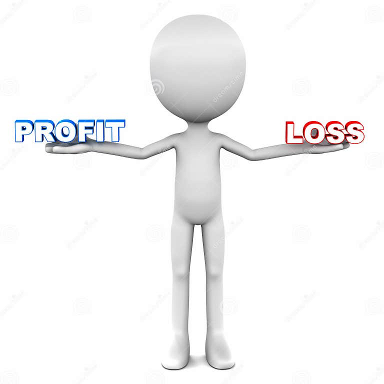 Profit versus loss stock illustration. Illustration of balance - 28187717