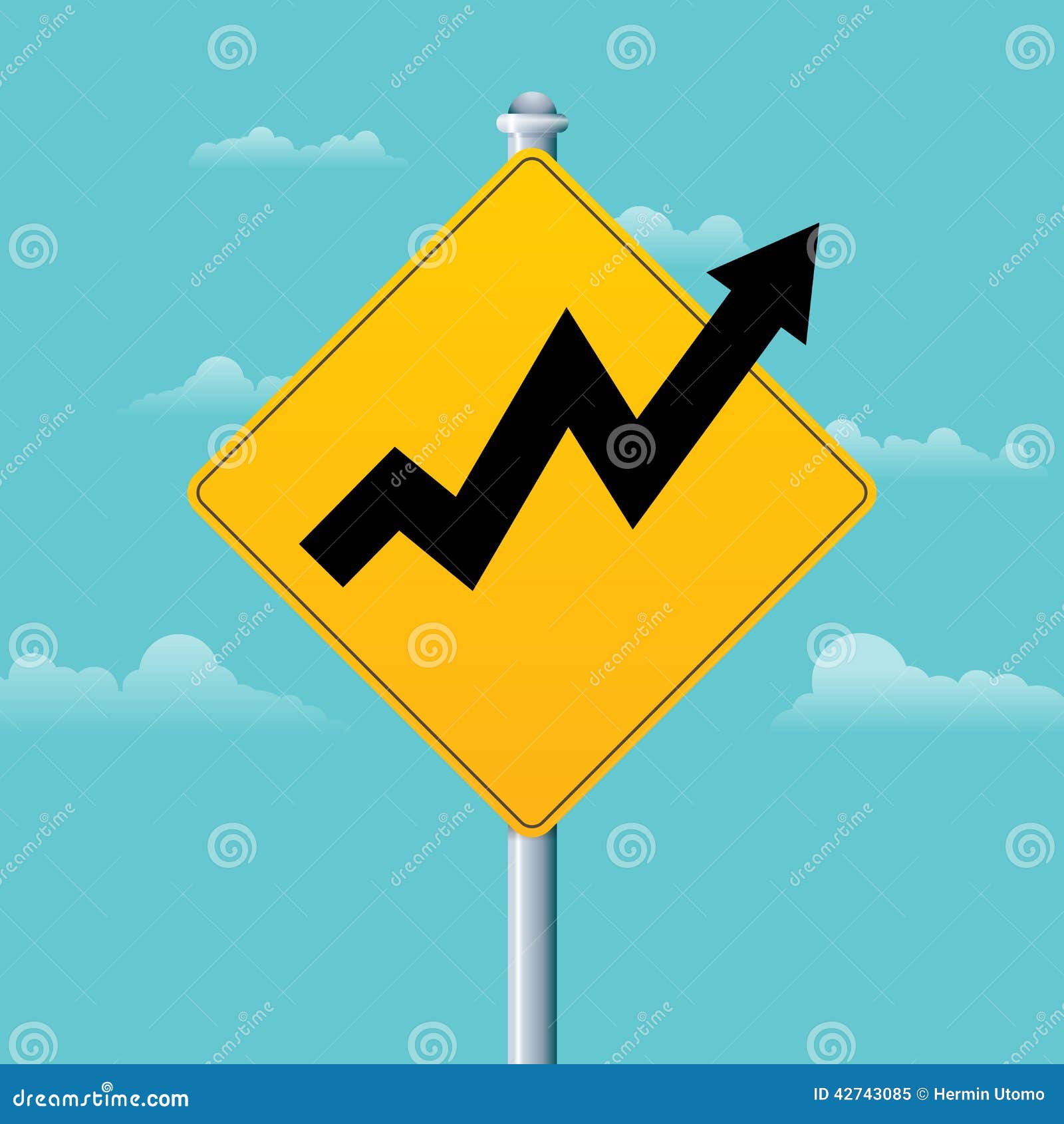 Profit Warning Sign stock vector. Illustration of vector - 42743085