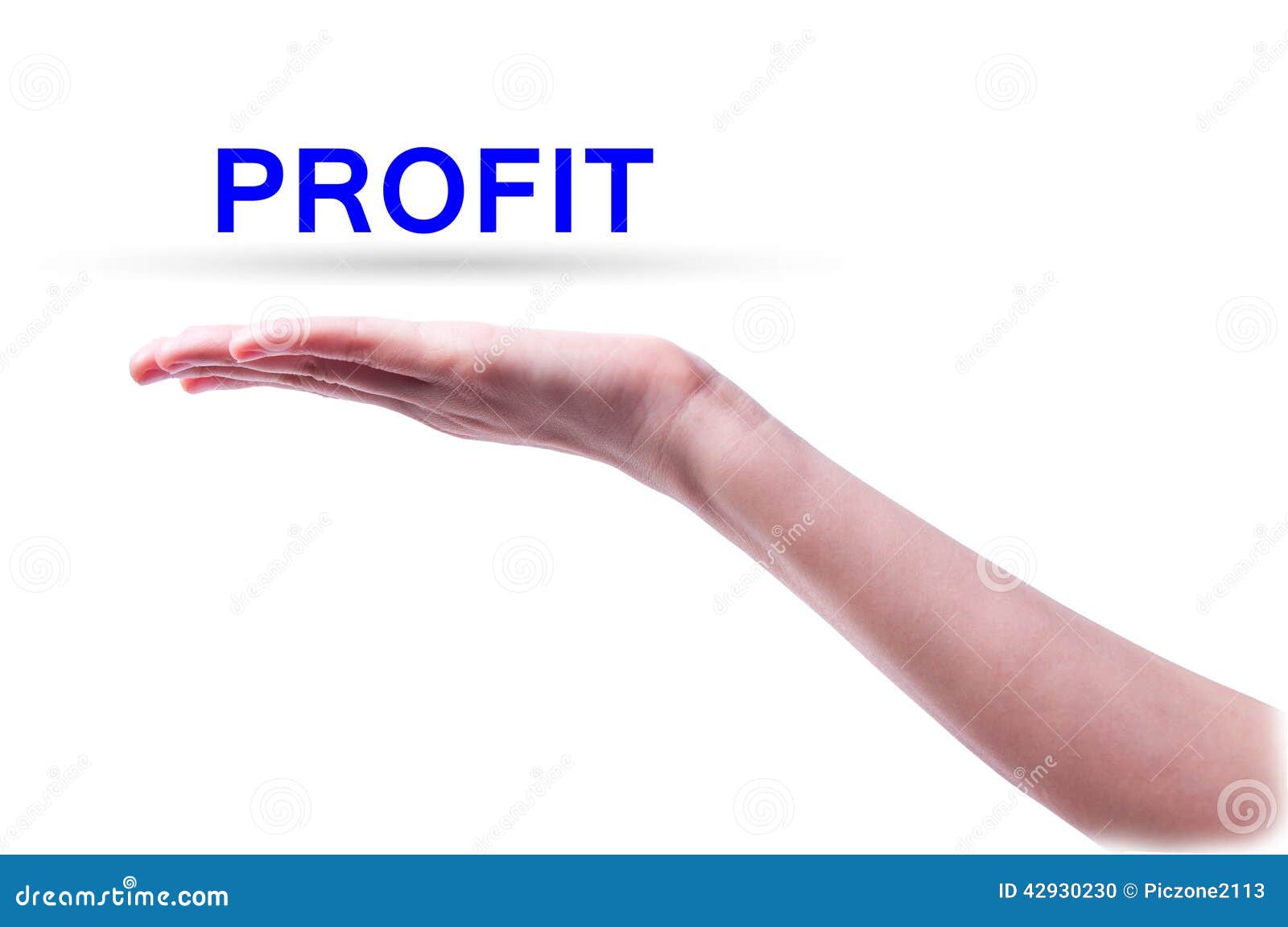 Profit stock photo. Image of wording, business, blue - 42930230