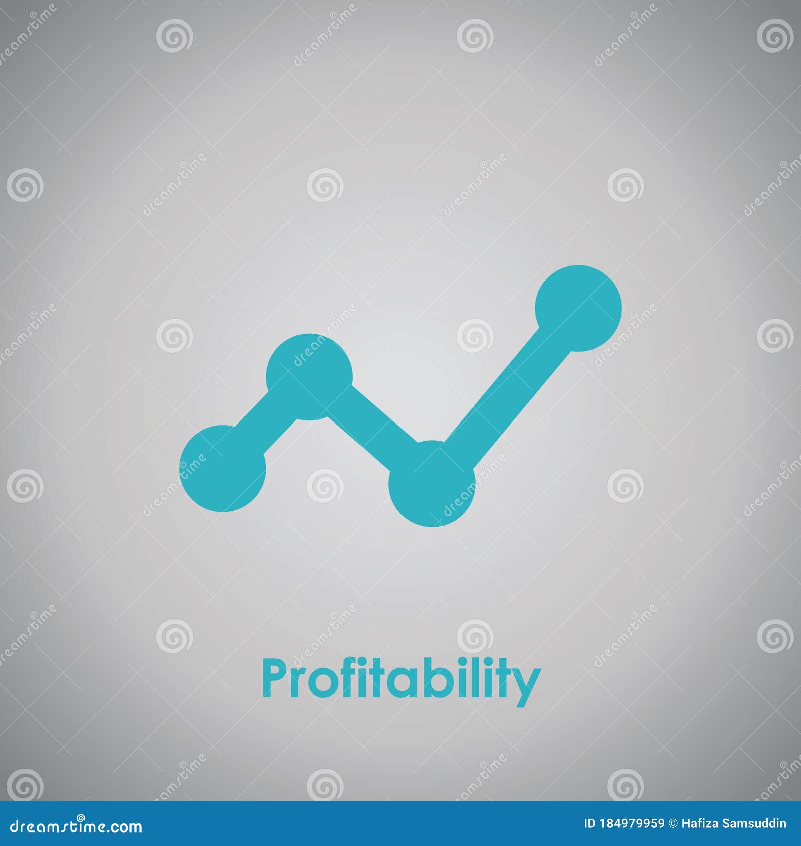Profitability. Vector Illustration Decorative Design Stock Illustration ...