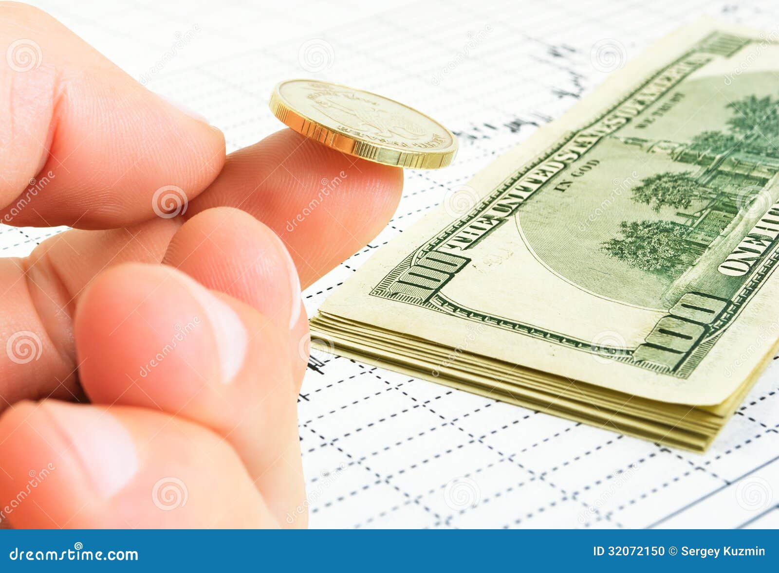 Profitable investment. stock photo. Image of hand, investing - 32072150