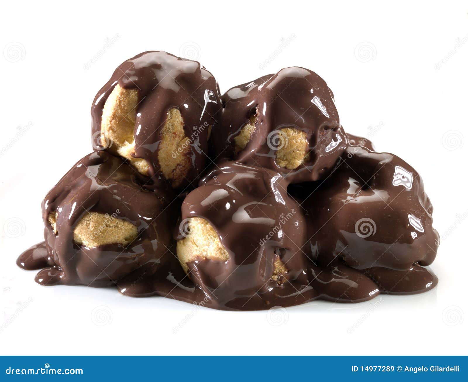 Profiterole stock image. Image of italian, brown, profiterole - 14977289