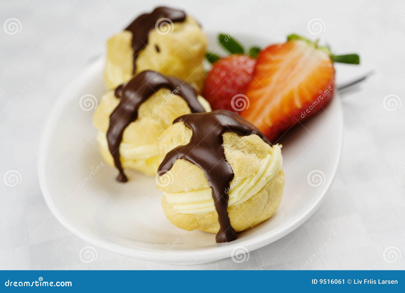 Profiterole stock image. Image of closeup, white, french - 9516061