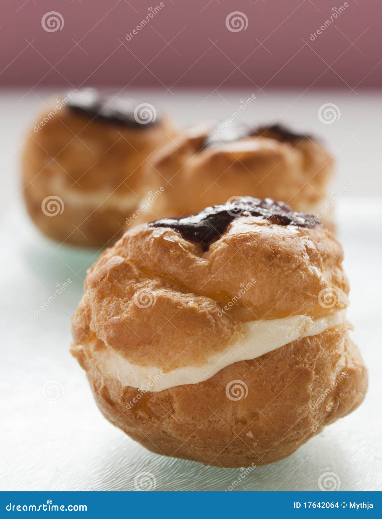 Profiterole dessert stock photo. Image of meal, french - 17642064