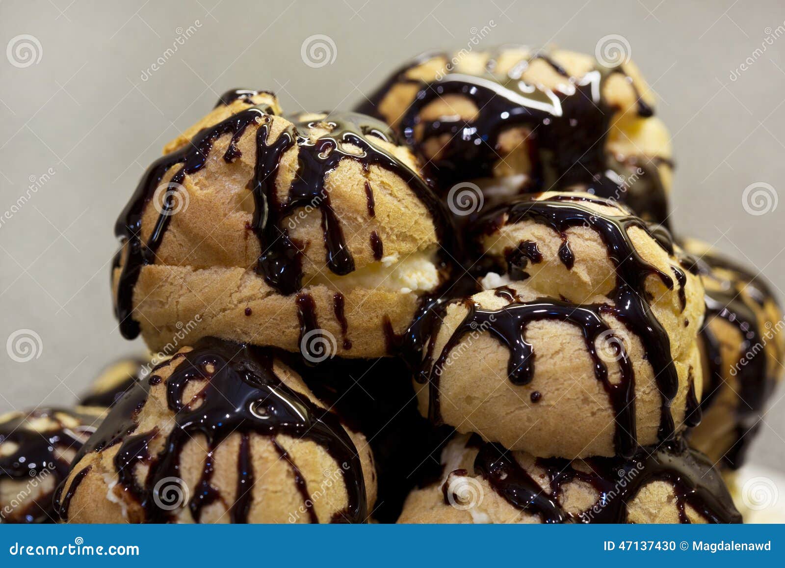 Profiteroles stock photo. Image of stuffed, dish, puff - 47137430