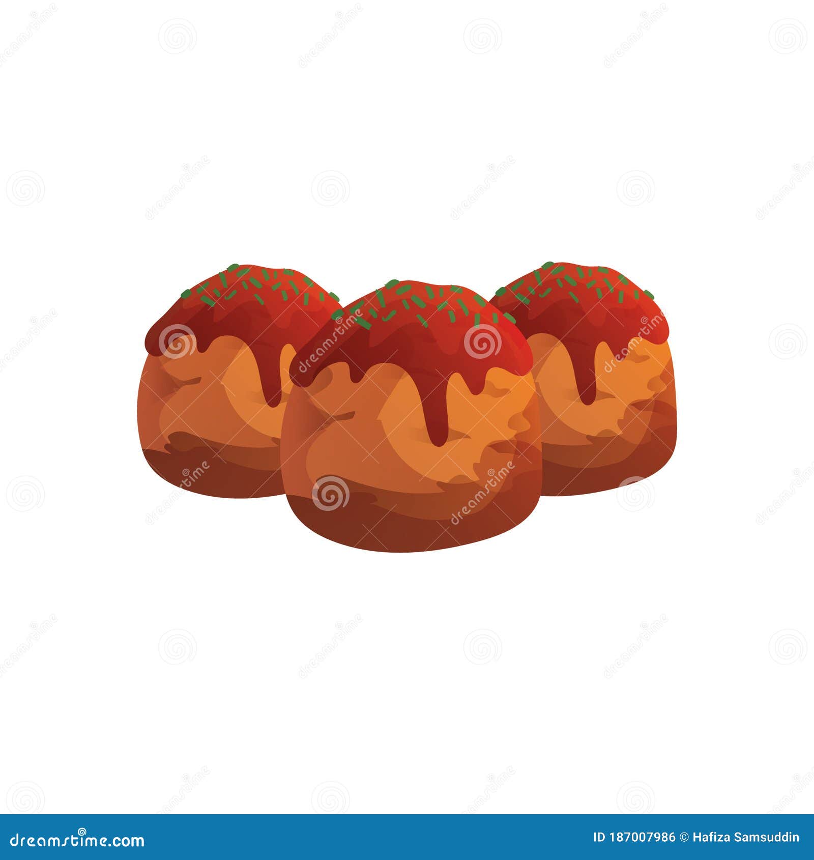 Profiteroles. Vector Illustration Decorative Design Stock Vector ...