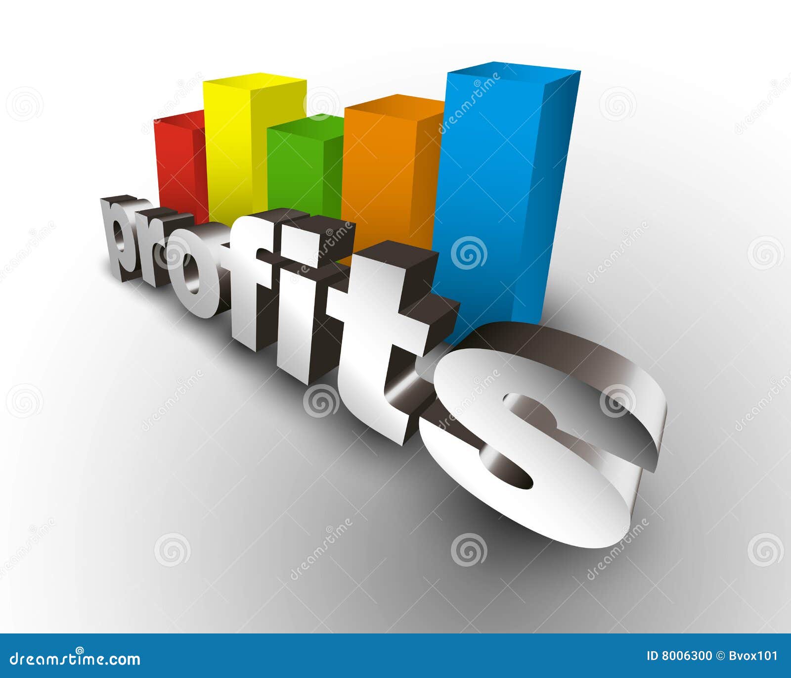 Profits business chart stock illustration. Illustration of graph - 8006300