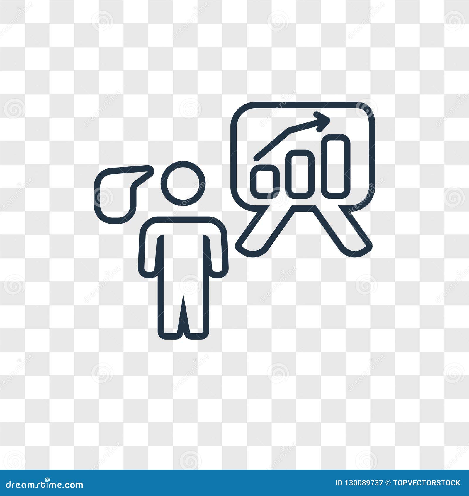 Profits Concept Vector Linear Icon Isolated on Transparent Background ...