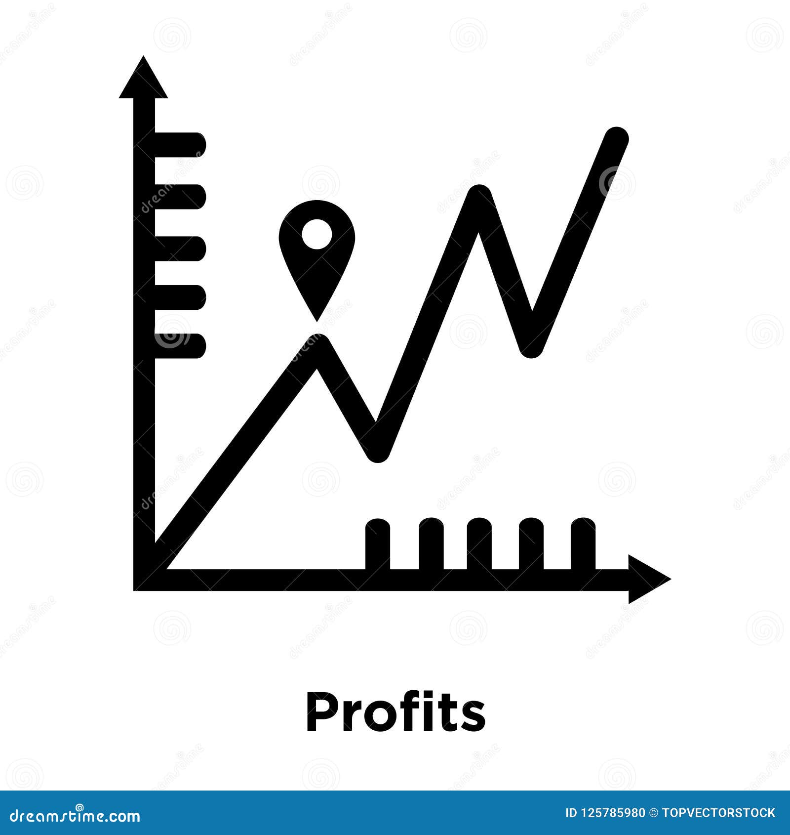 Profits Icon Vector Isolated on White Background, Logo Concept O Stock ... Profits Icon Vector Isolated on White Background, Logo Concept O Stock ...