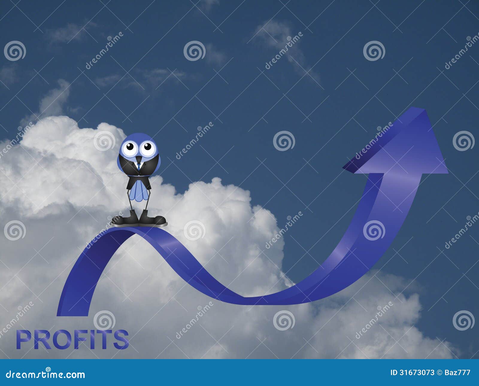 Profits up stock image. Image of entrepreneur, businessman - 31673073