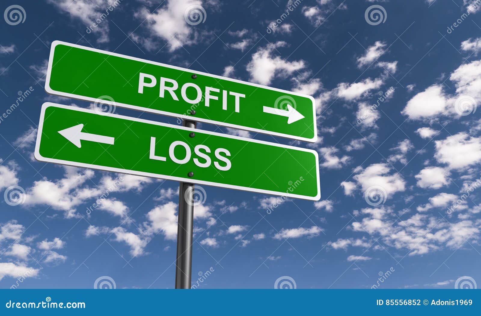Profitti e perdite illustrazione di stock. Illustrazione di stile ...