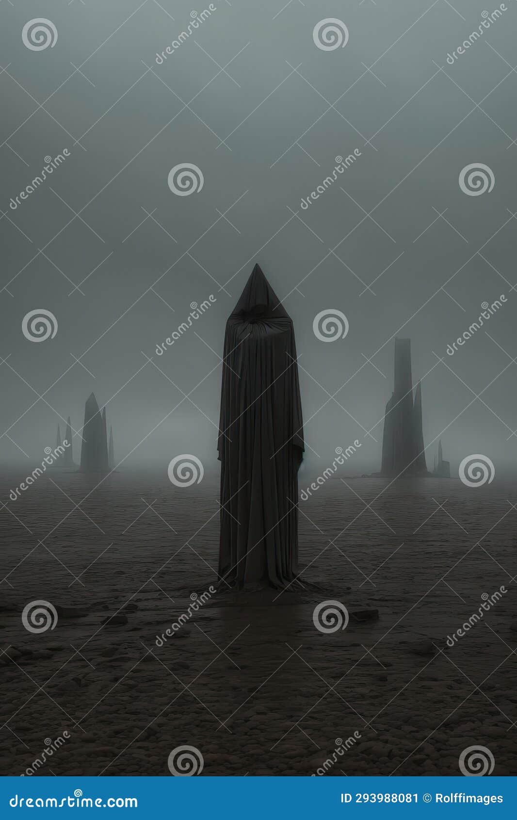 Profound Loneliness and Gloom Stock Illustration - Illustration of ...