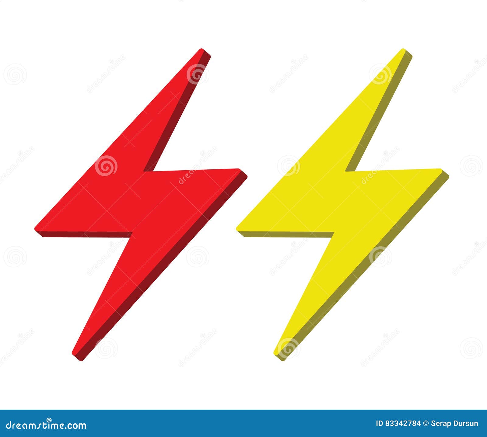 Progettazione Dell'icona Del Fulmine Illustrazione Vettoriale ...