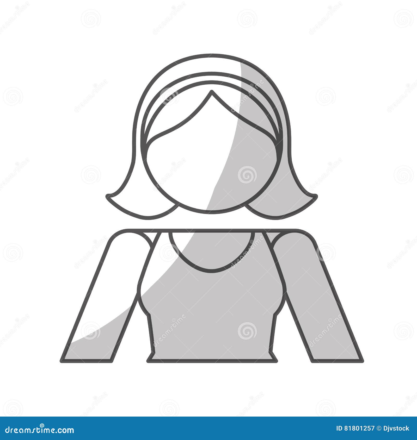 Progettazione Dell'icona Della Donna Illustrazione Vettoriale ...