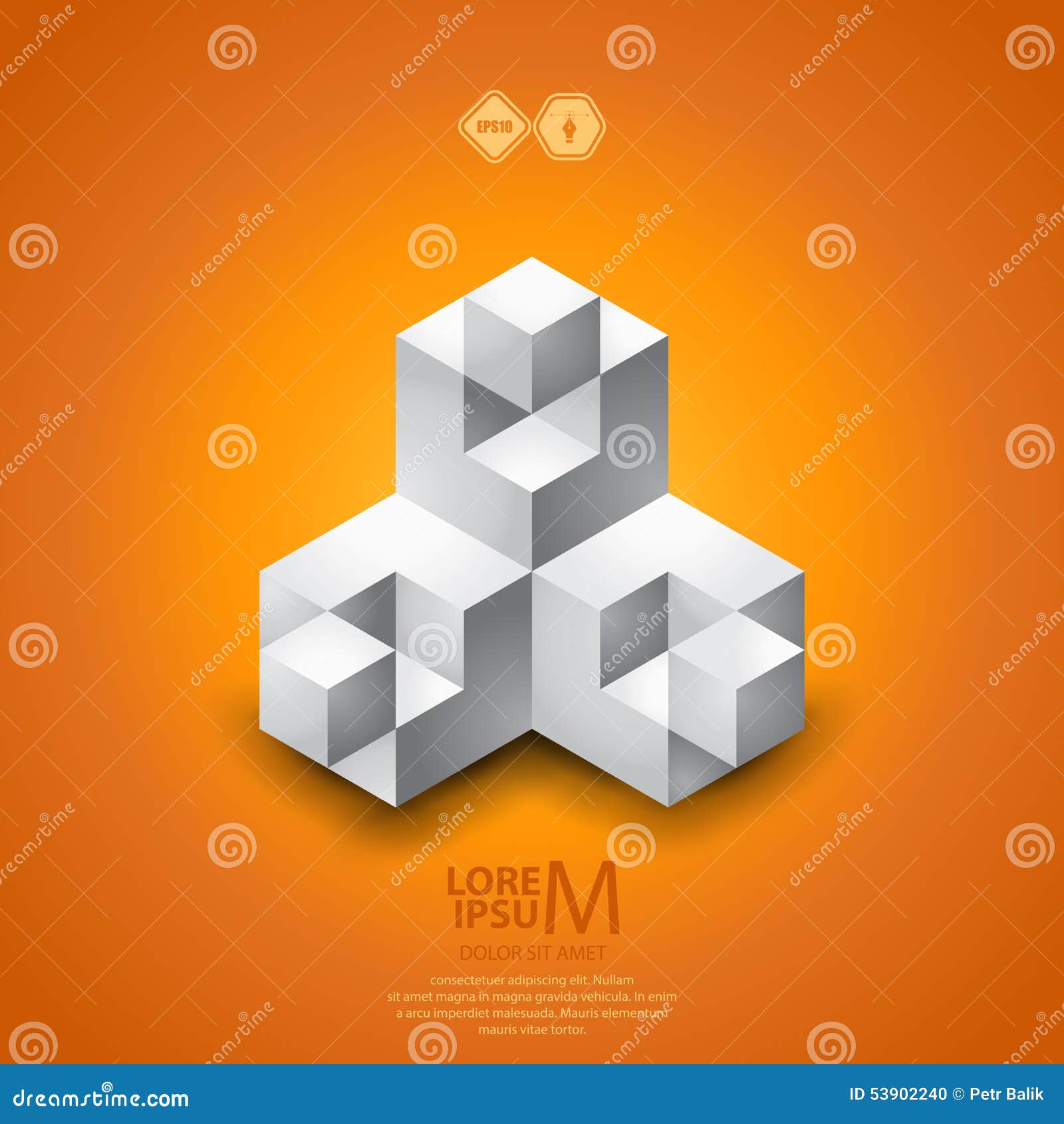 Progettazione Di Logo Dei Cubi 3D Illustrazione di Stock ...