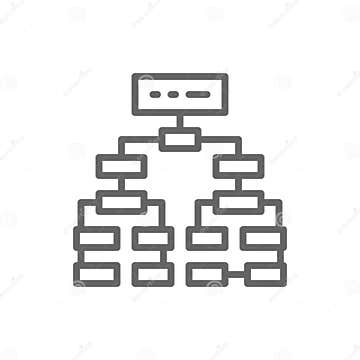 Program Algorithm, Flowchart Plan, Workflow Mindmap Line Icon. Stock ...
