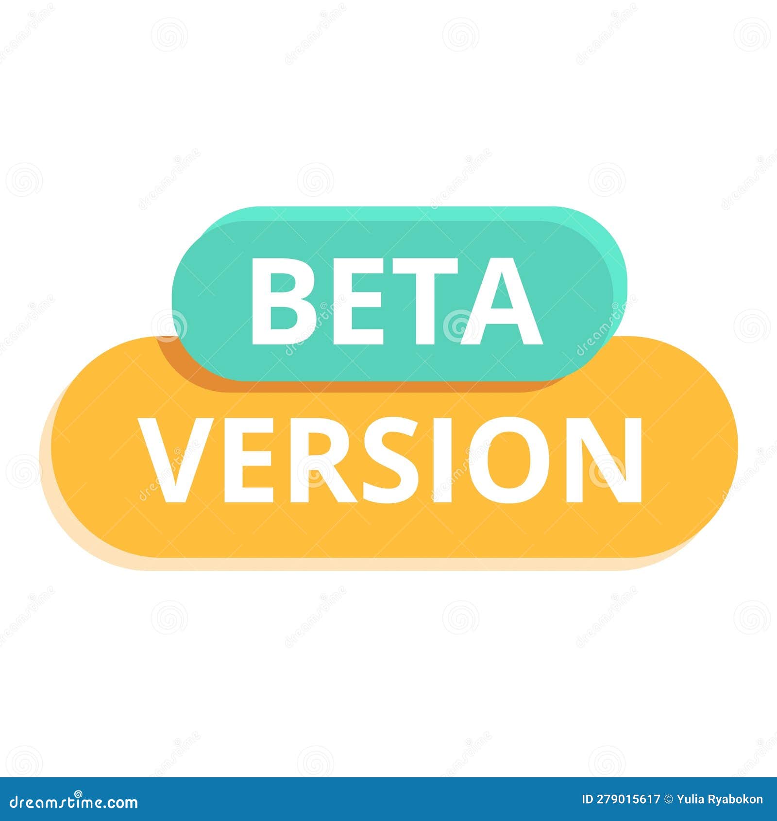 Program Beta Version Icon Cartoon Vector. Digital Upgrade Stock Vector ...