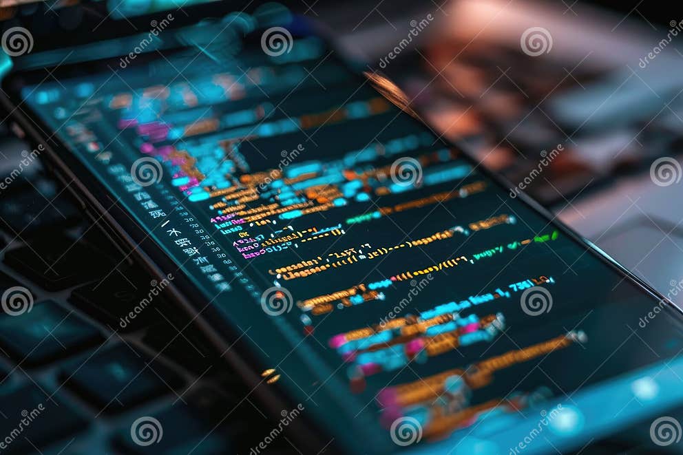 Program Code on the Digital Display,Macro of Programming Coding in ...