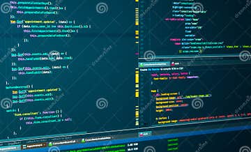 Program Code Javascript, HTML, CSS of Site. Web Development. Programmer ...