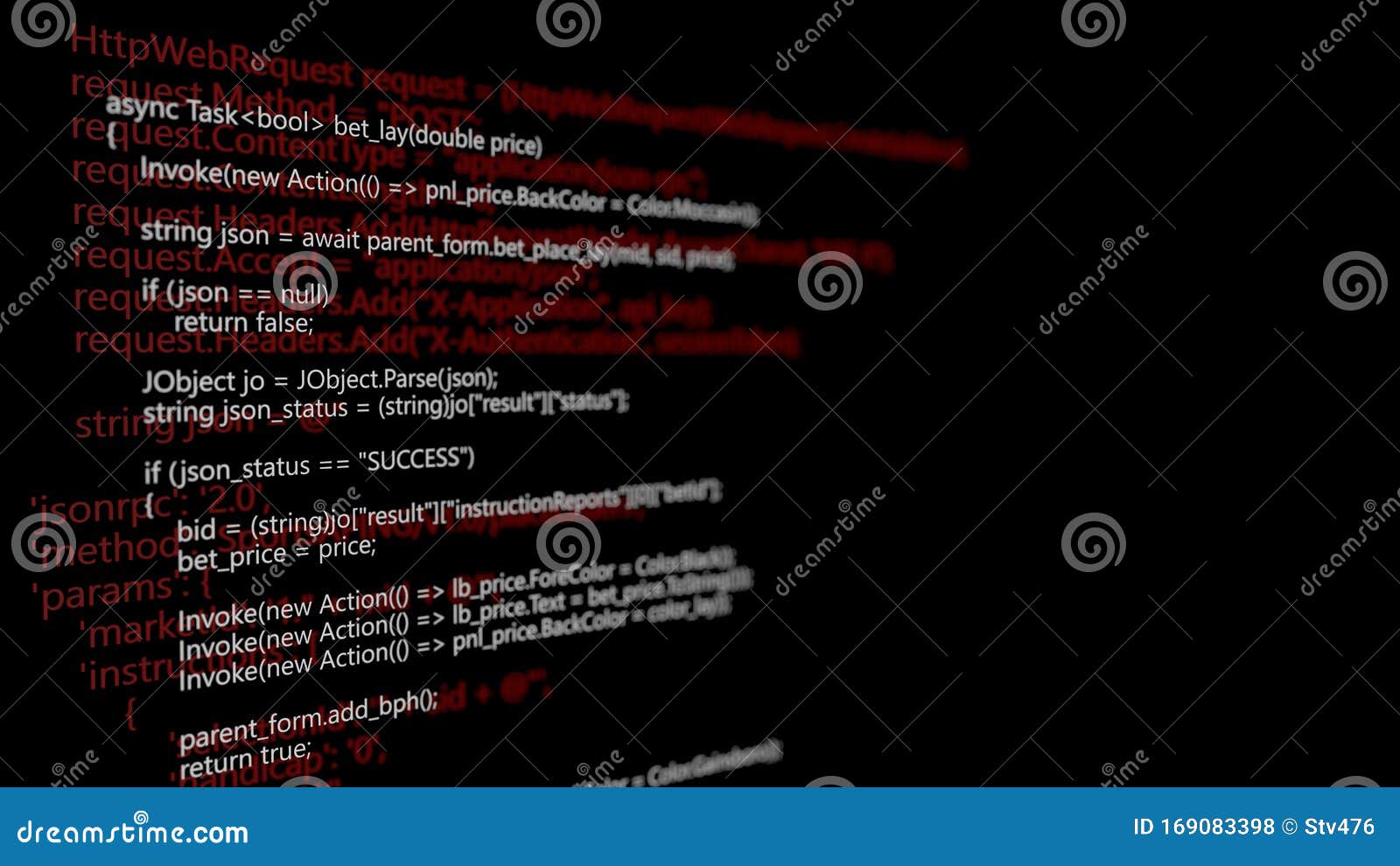 C Sharp Code Text Computer Software Coding Vector Concept Computer Science Lesson Stock