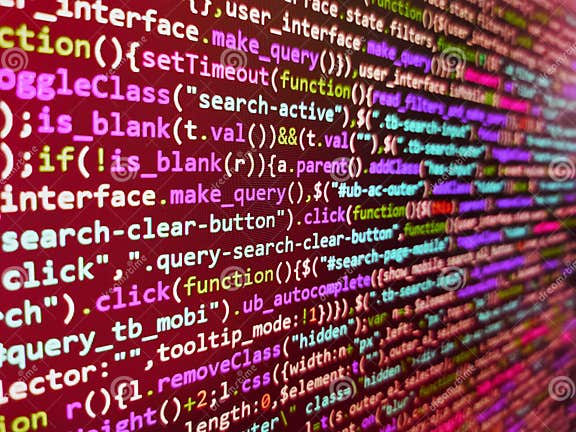 Program Code PHP HTML CSS of Site. Script Procedure Creating. Web ...