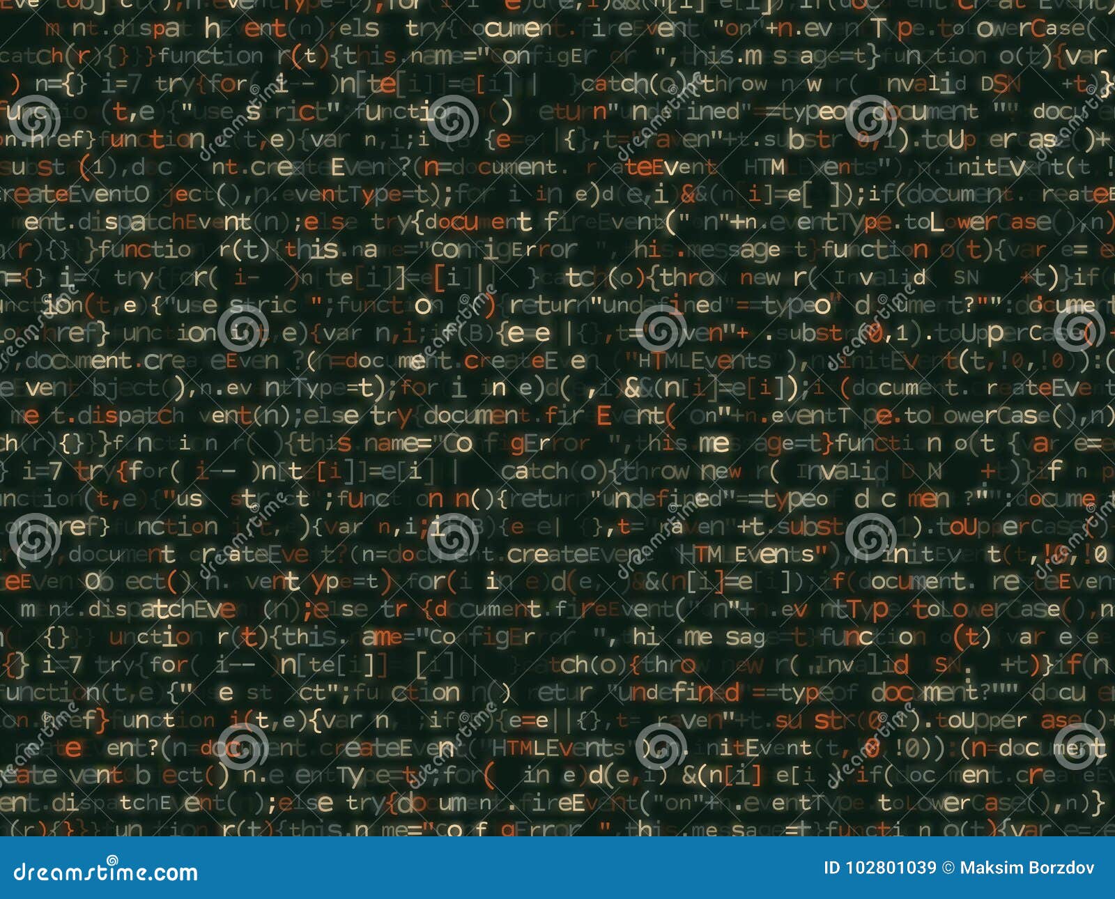 Program Code Shimmering Colorful Bakcground. Stock Vector ...