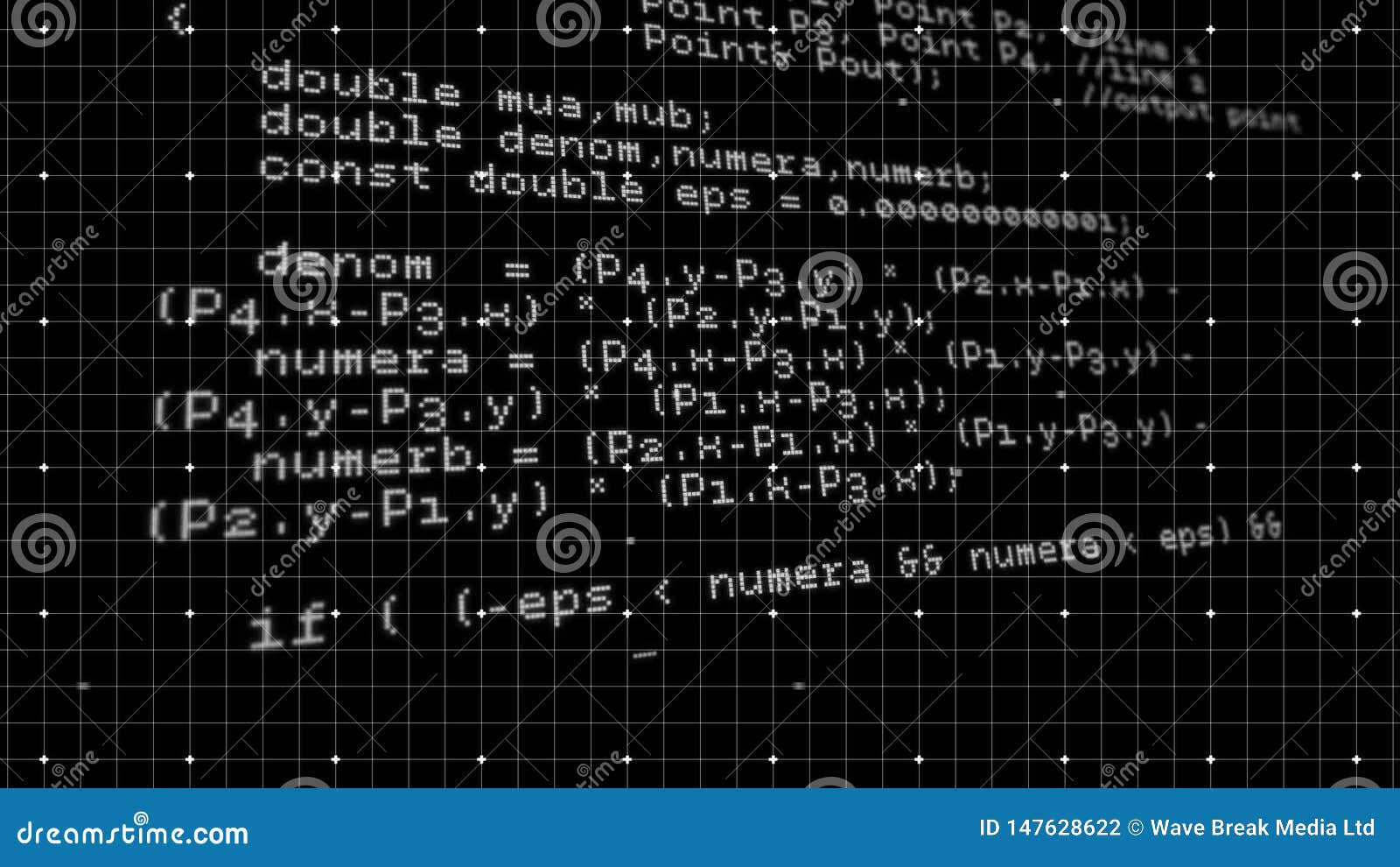 Program codes stock footage. Video of code, application - 147628622
